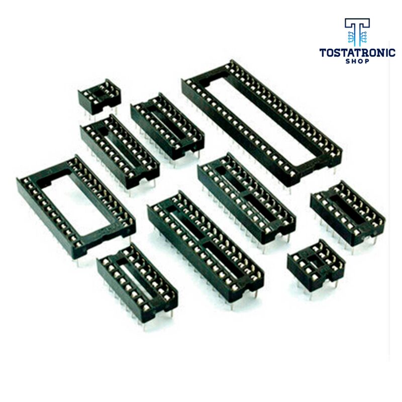 Base para CI 8 pines (4 pines por lado) – Tostatronic