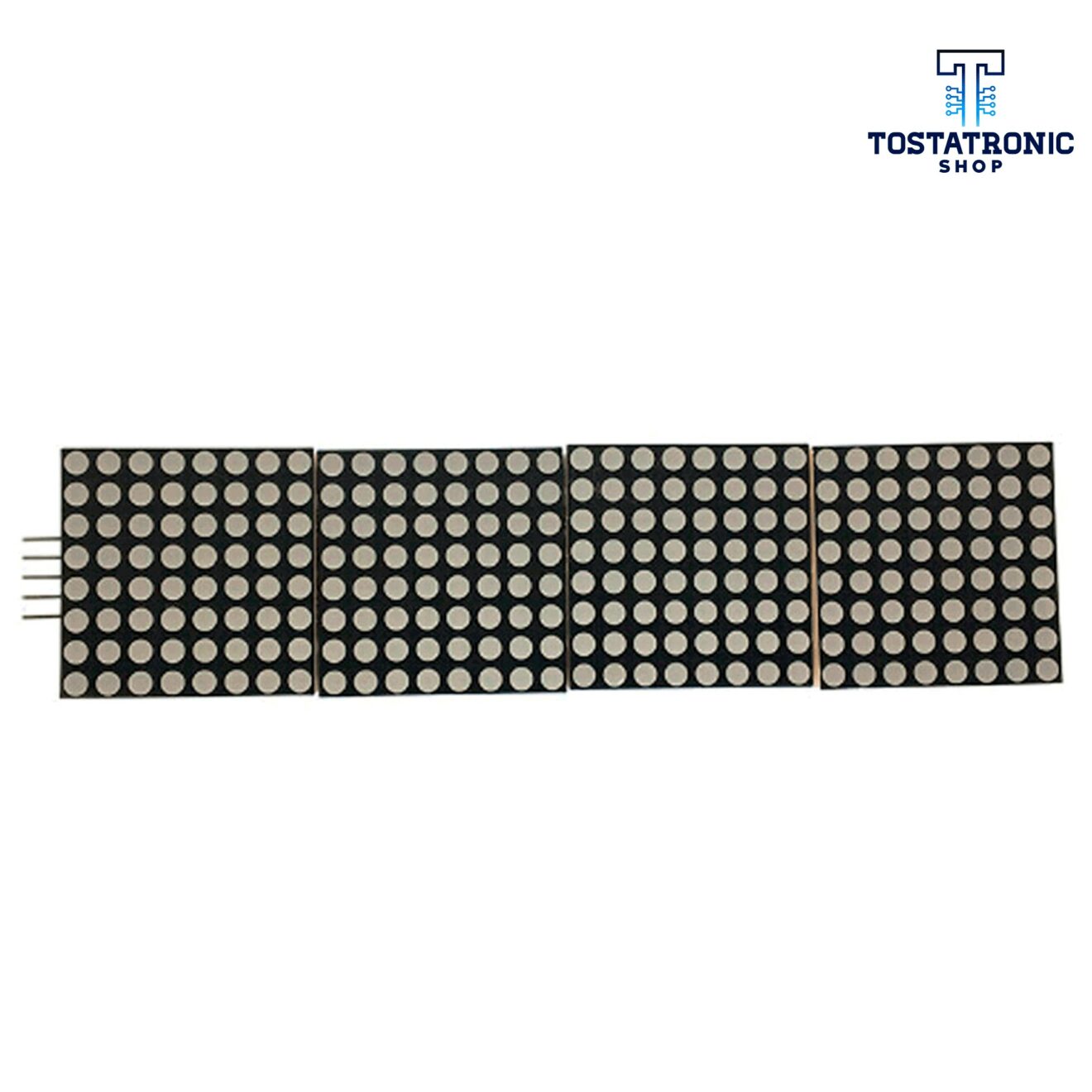 Modulo de 4 Matrices LED 8×8 MAX7219 Azul – Tostatronic