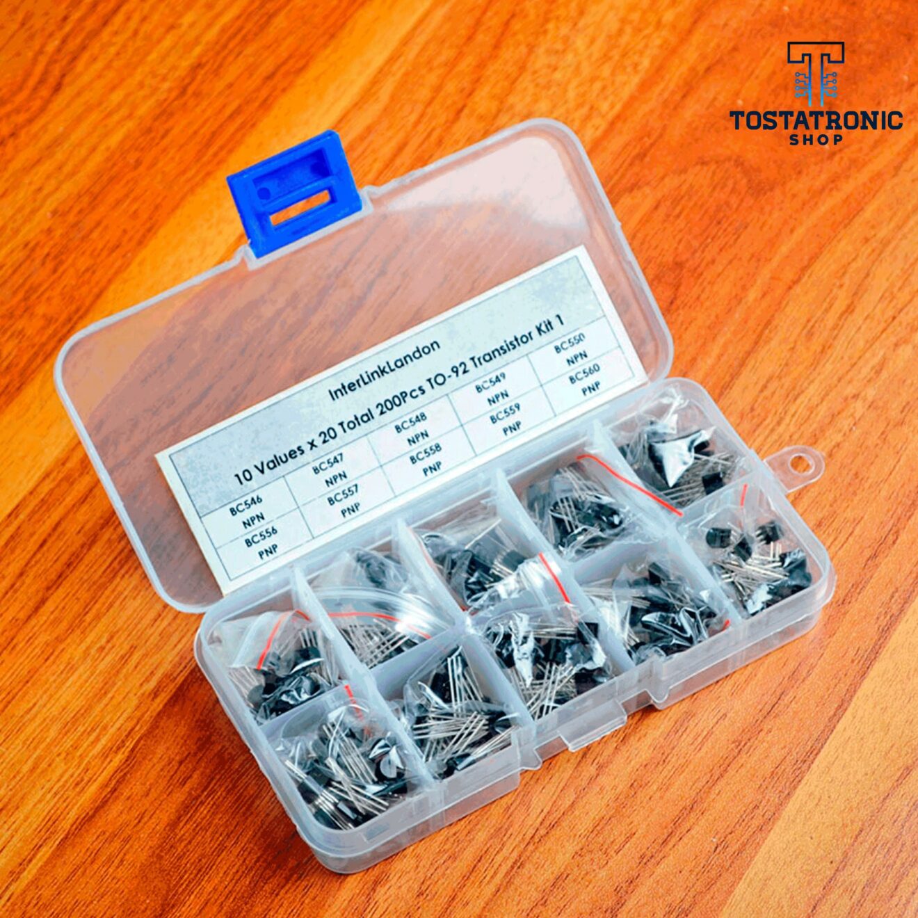 Kit de 200 Transistores TO-92 BC Series – Tostatronic