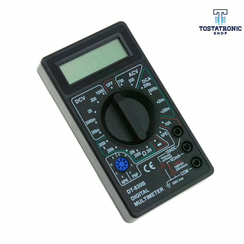 Multimetro Digital DT830B Color Negro – Tostatronic