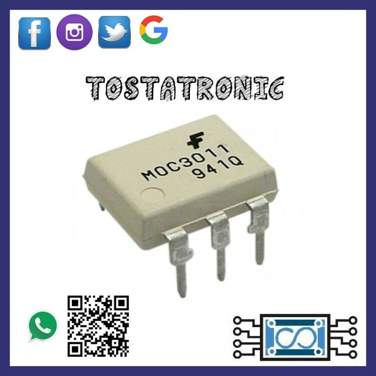 Optoacoplador MOC3011 – Tostatronic