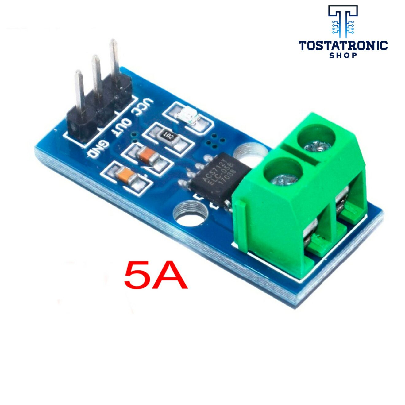 Modulo Sensor De Corriente Efecto Hall ACS712 5A – Tostatronic