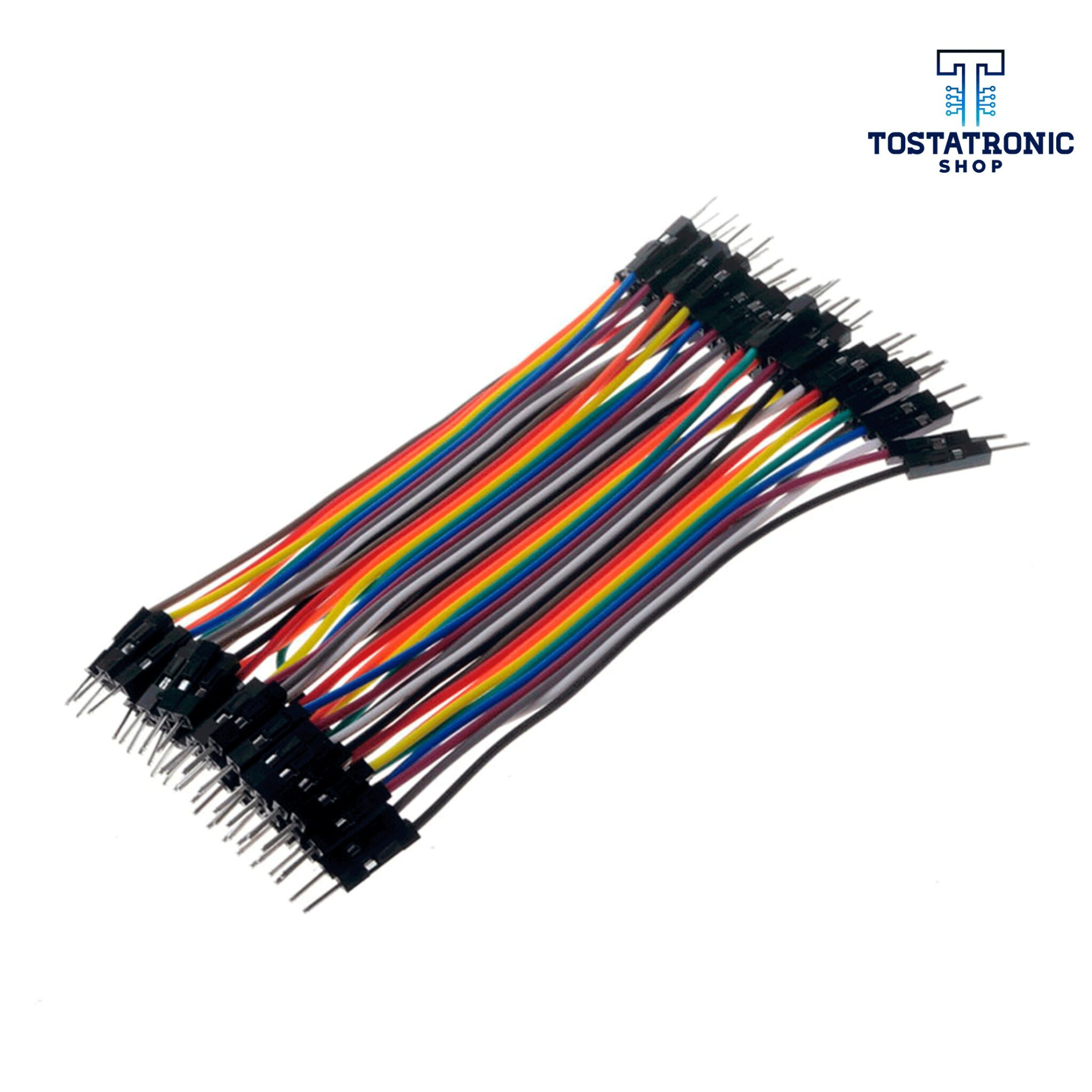 Cables Dupont 10cm (Paquete de 40 Cables Dupont) – Tostatronic
